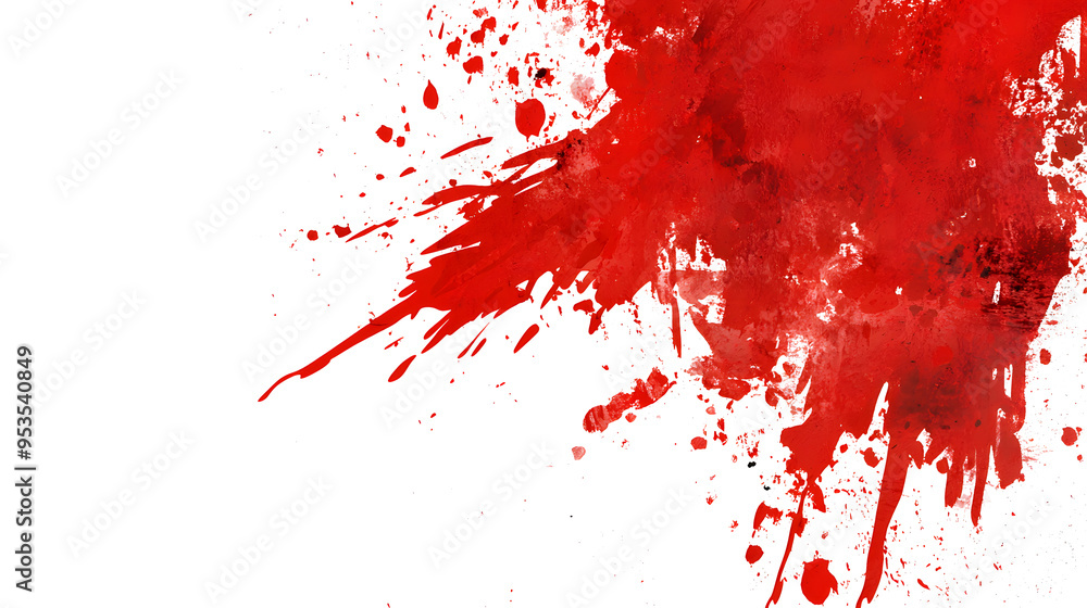 vertical red paint splatter png, vector, white background Stock ...
