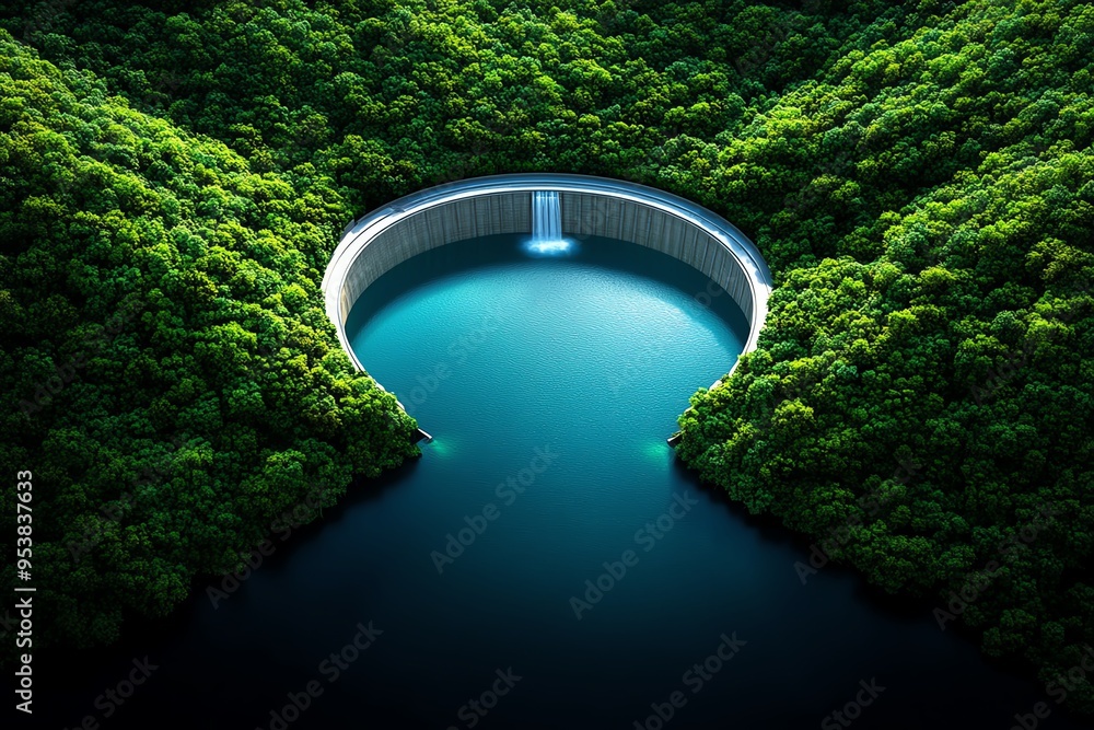 Hydropower and water resource management are depicted in a realistic ...
