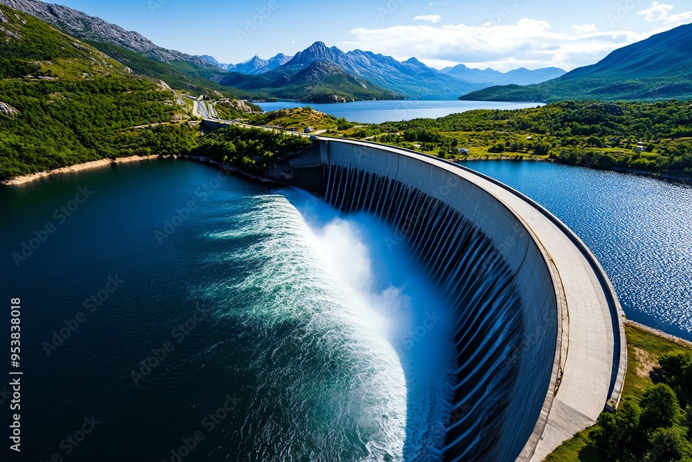 Hydropower and water resource management are depicted in a realistic ...