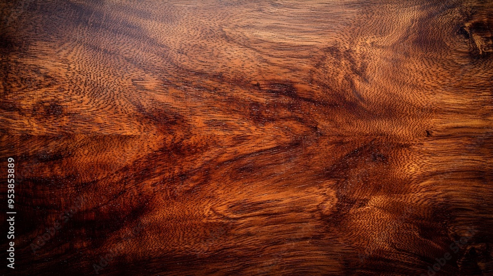 Polished Mahogany Wood Table with Fine Grain Pattern for Elegant ...