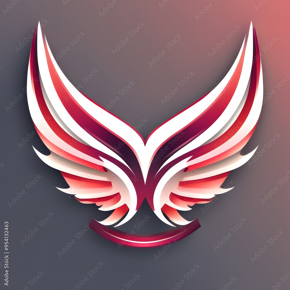 Unleashing Potential with a Dynamic Wings Logo Isolated on Transparent ... Unleashing Potential with a Dynamic Wings Logo Isolated on Transparent ...