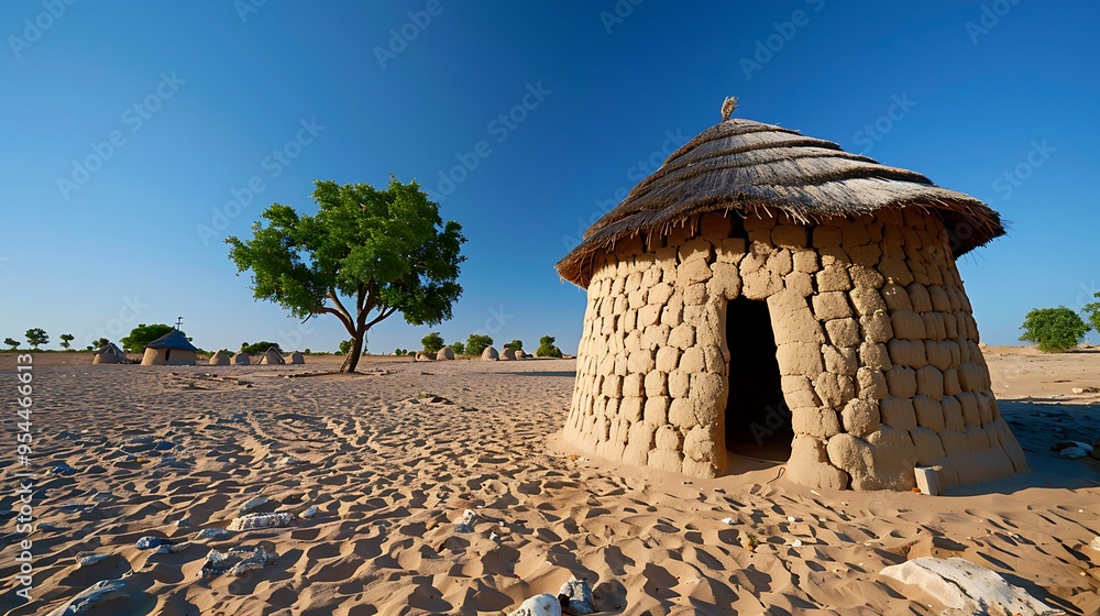 Traditional Musgum mud huts, characterized by their catenary arch ...