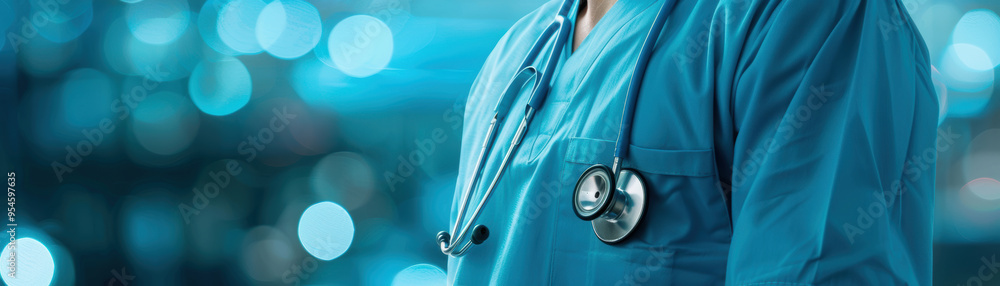 Doctor wearing a doctor uniform and stethoscope Medical doctor ...