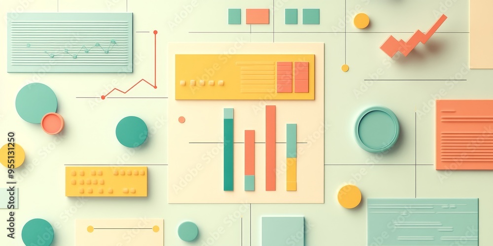 Detailed illustration of a savings account balance with clear data ...