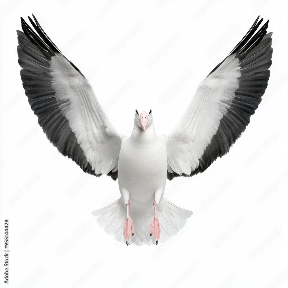 Detailed realistic HD of Albatross in spreading wings and flying Stock ...