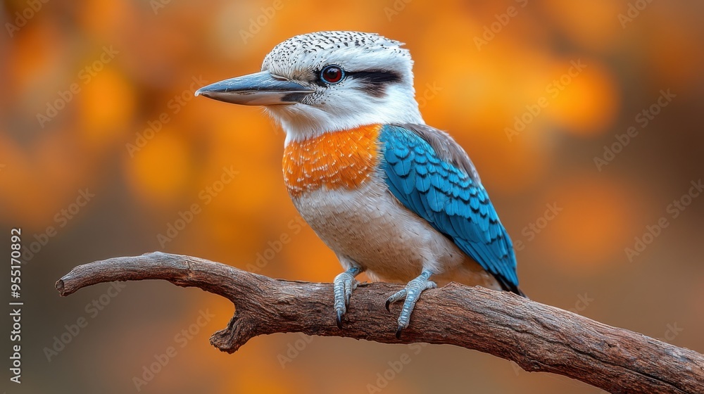 Clipart of a kookaburra with a detailed background of Australian ...