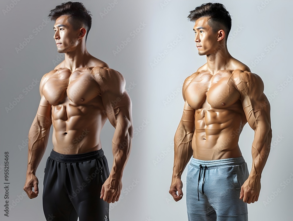 Muscular Bodybuilder s Transformation Journey Showcased in Before and ...