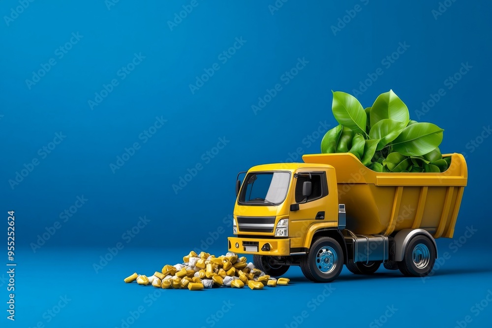 Garbage and cost-effective waste management are illustrated in a ...
