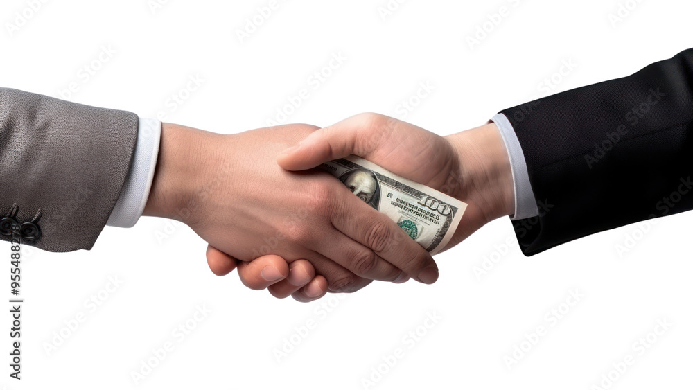 PNG Business people exchanging money hand dollar agreement. Stock Photo ...