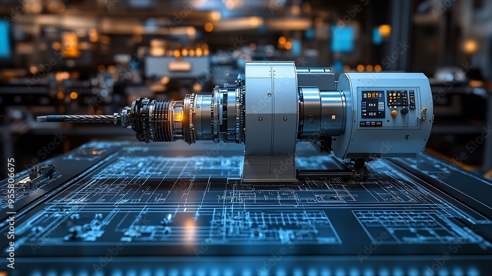 Industrial machine blueprint detailed schematics parts lists and ...