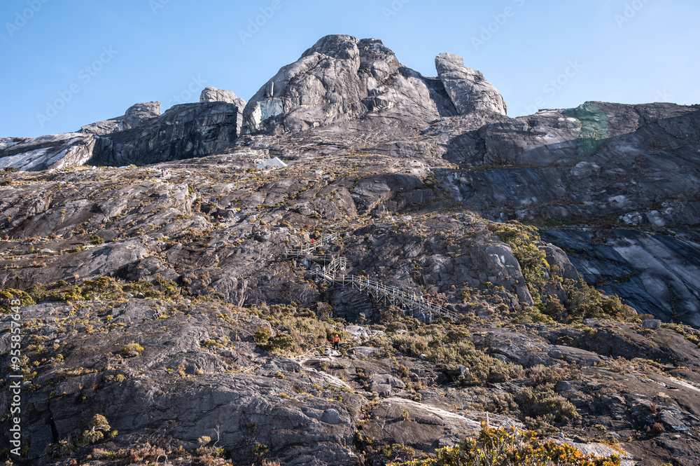 Stairway to Mt.Kinabalu the highest mountains in Malaysia located on ...