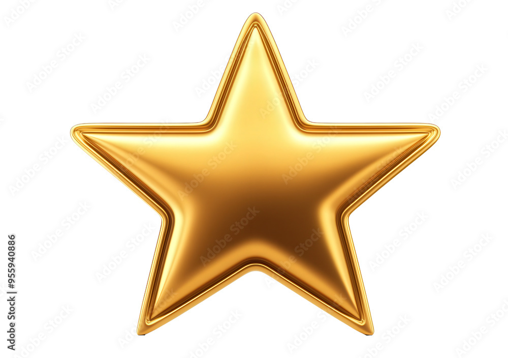gold star isolated, transparent png background Stock Photo | Adobe Stock