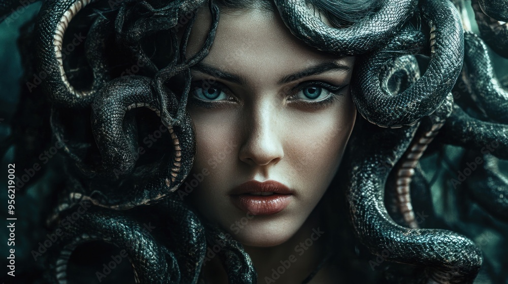 Medusa, the Gorgon of Greek Mythology Stock Photo | Adobe Stock