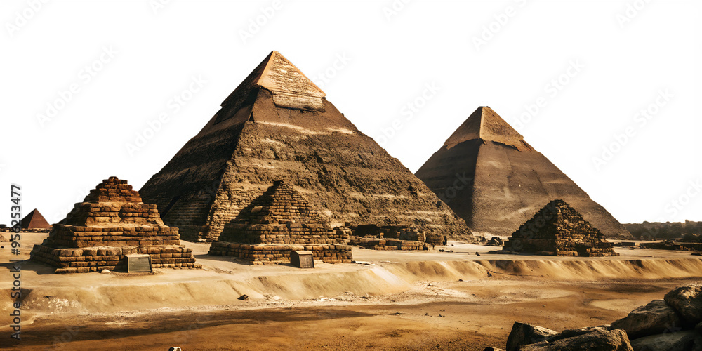 pyramid, cut out, desert, sandy, transparent, backgrounds, pyramid ...