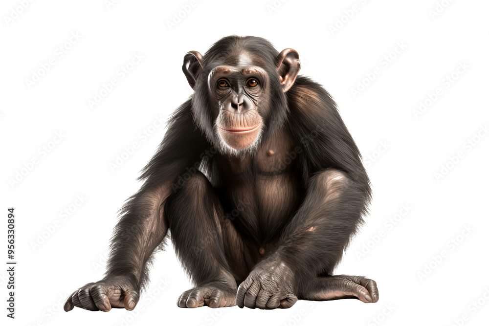 Chimpanzee PNG on transparent background perfect for wildlife, jungle ...