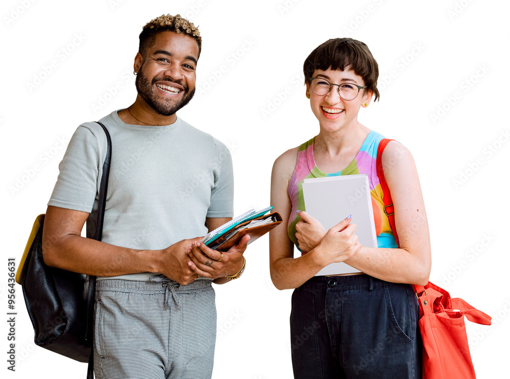 University students png sticker, transparent background Stock Photo ...