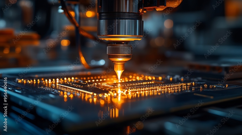 Production of digital boards Semiconductor manufacturing machine Robot ...