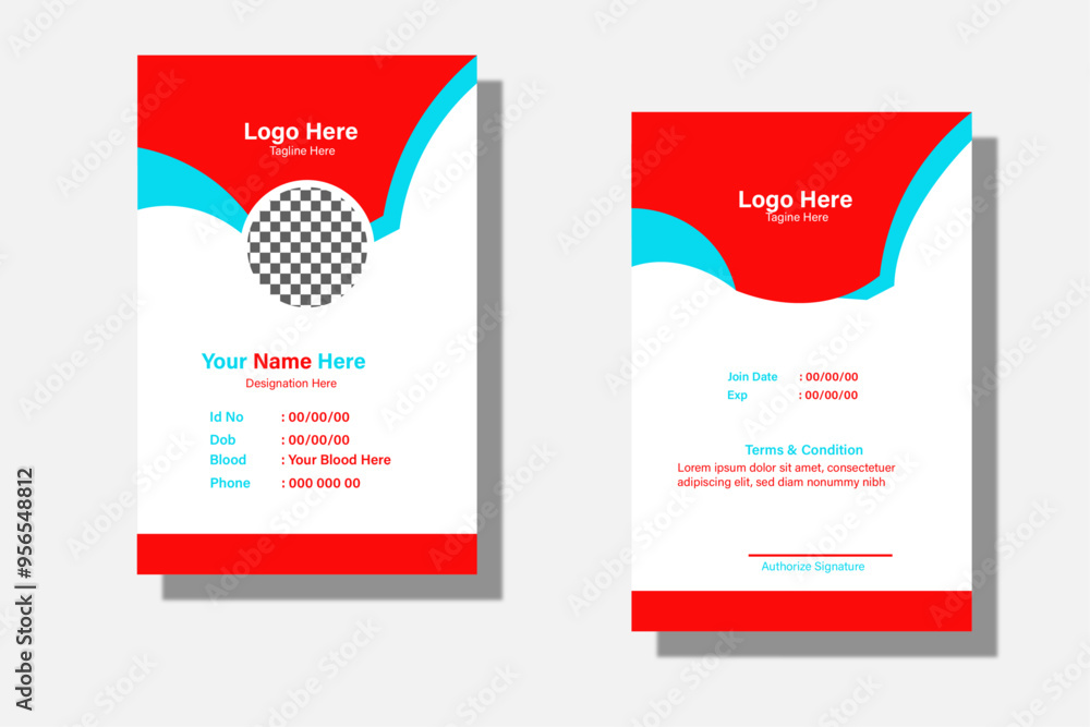 Corporate Id card Modern and Clean Design Template, Student and ...