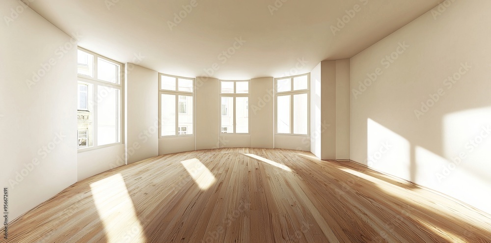 VR 360 panorama of an empty vintage classic retro living room interior ...