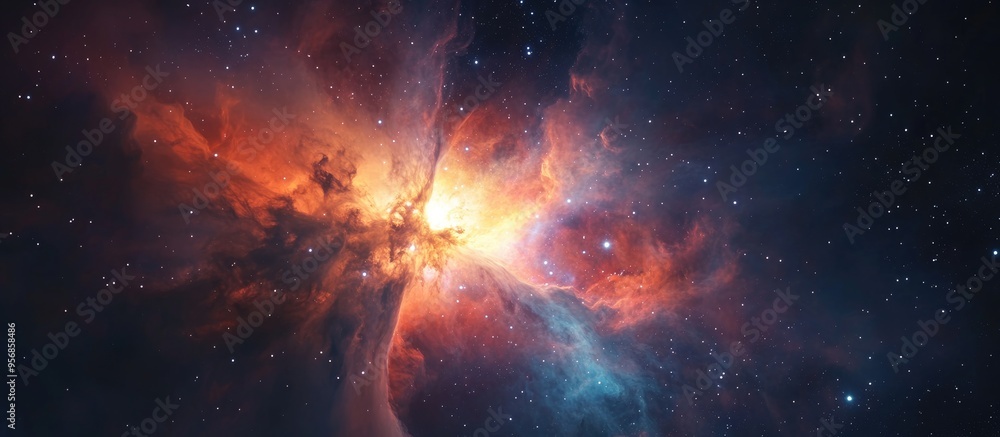 3D cartoon depiction of the Orion Nebula using deep sky ...