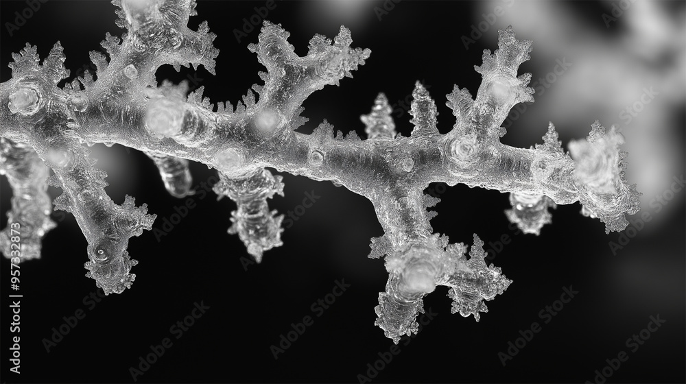 Electron microscopy of ice crystals revealing detailed crystal lattice ... Electron microscopy of ice crystals revealing detailed crystal lattice ...