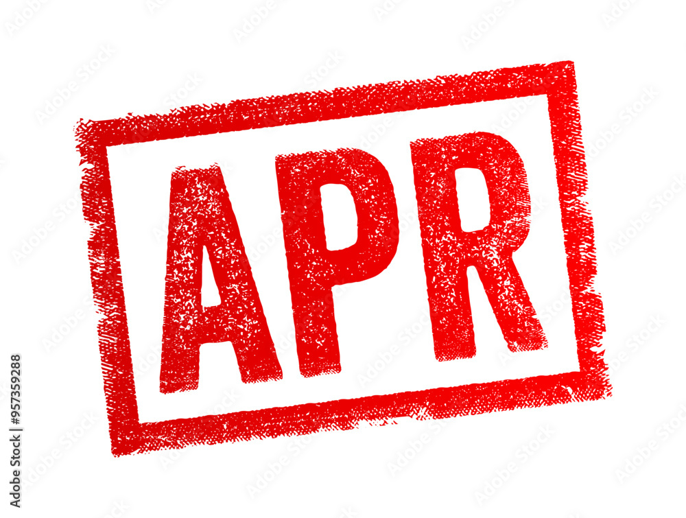 Vetor APR is an abbreviation for April, is the fourth month of the year ...