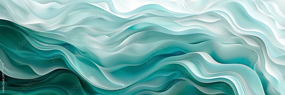 The abstract design features gorgeous, vague waves of biomorphic color ...
