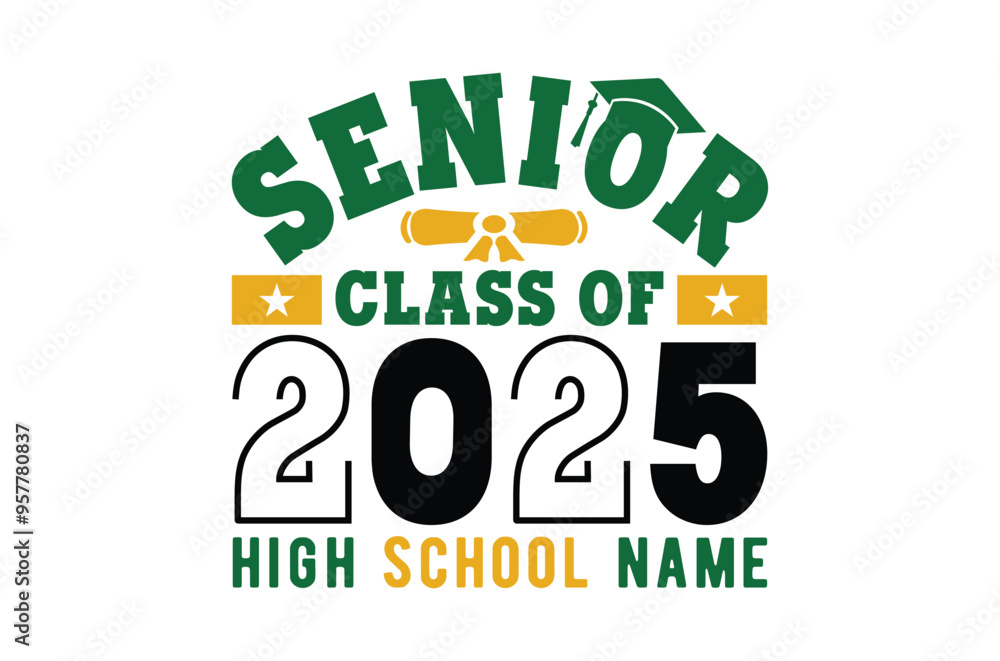 PrintClass of 2025 svg, Graduation SVG, Senior 2k25 Svg, Graduation T ...