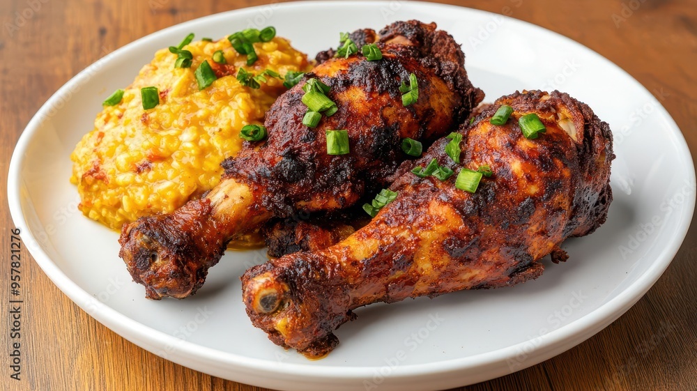 South African fried chicken, marinated with periperi sauce and fried ...