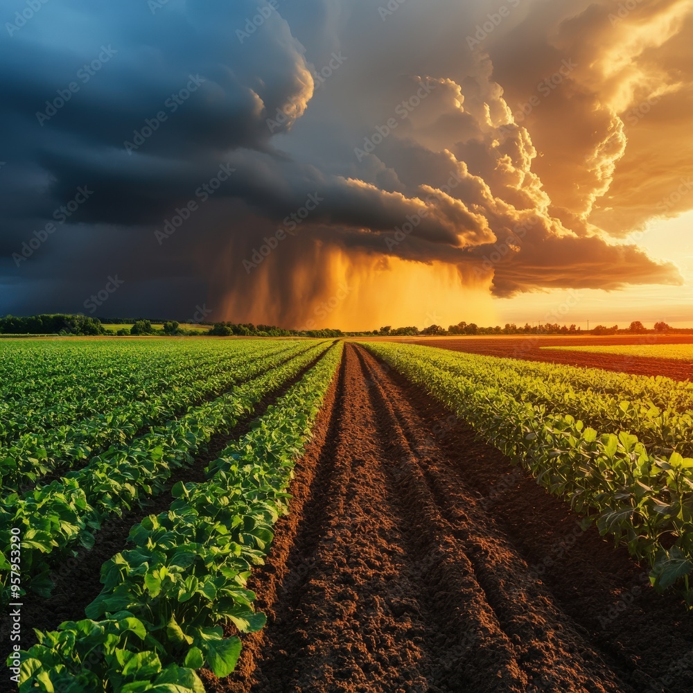 AI predicting weather patterns to optimize planting schedules, smart ... AI predicting weather patterns to optimize planting schedules, smart ...