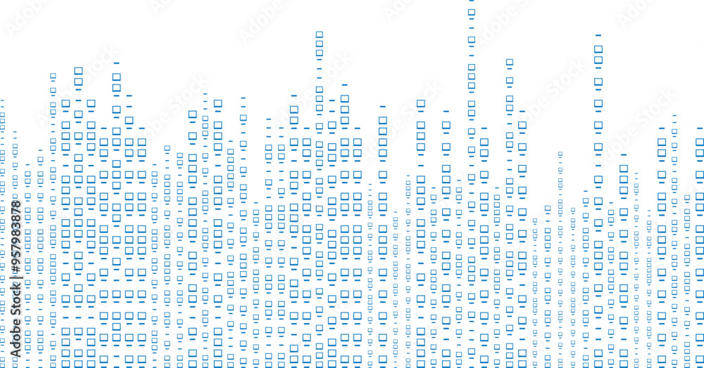 Binary Code Abstract Matrix White Background With Binary Computer Code