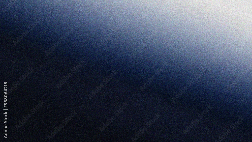 Grainy gradient background navy blue abstract glowing color wave black ...