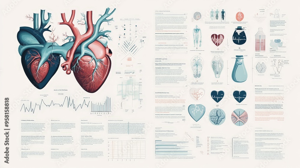 A detailed infographic about heart disease prevention, with visuals of ...