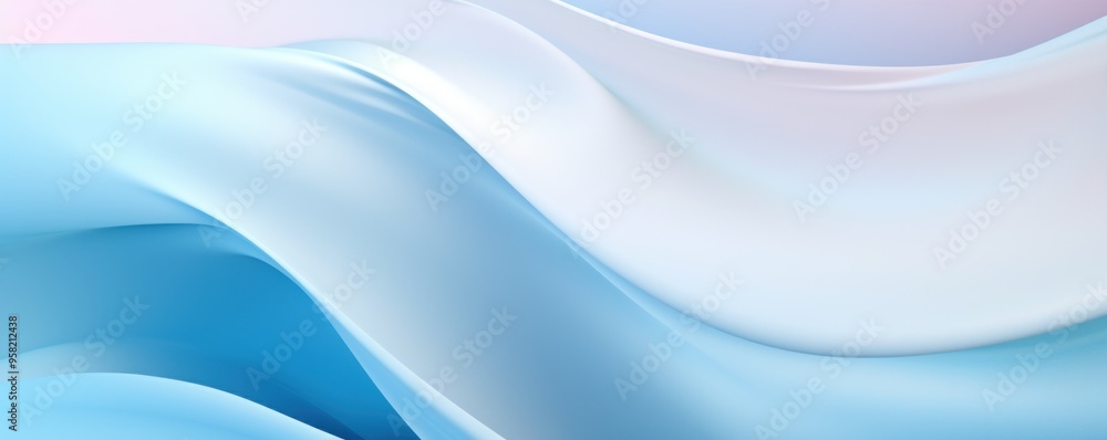 Pastel tone electric sky blue white gradient defocused abstract photo ...