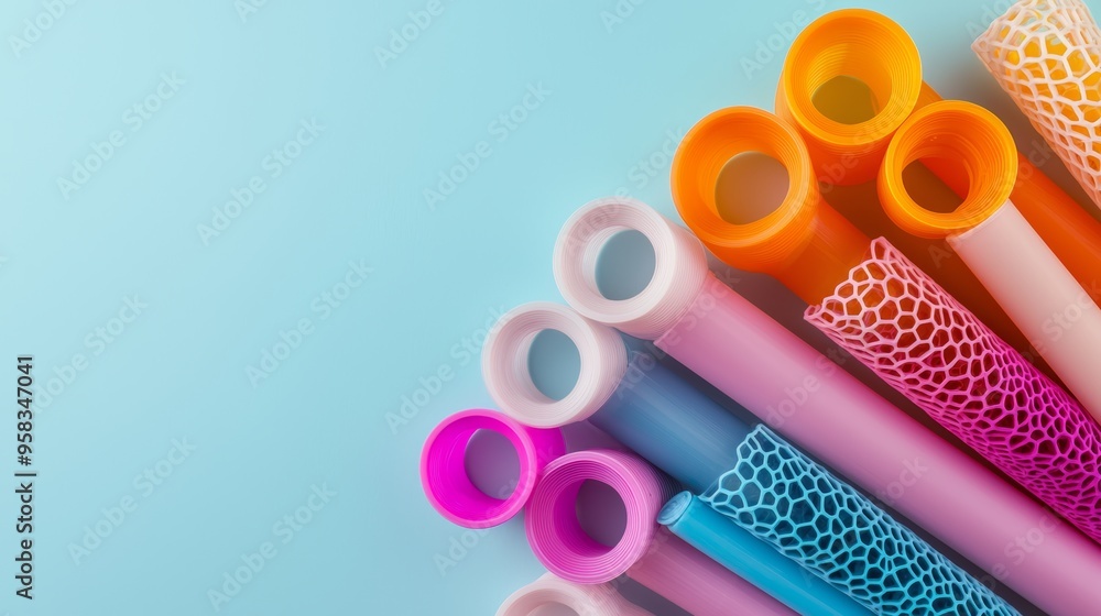 3D-printed mesh filters designed to capture microplastics in various ...