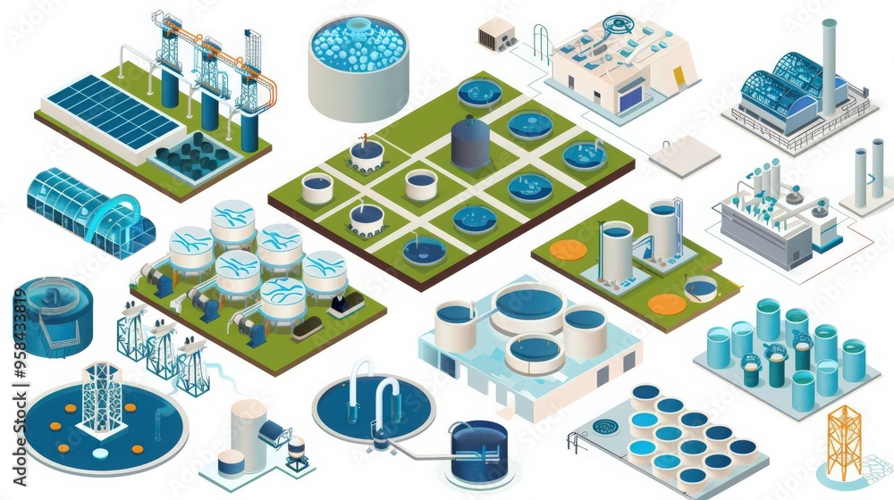 A visual guide to different types of water treatment methods, including ...