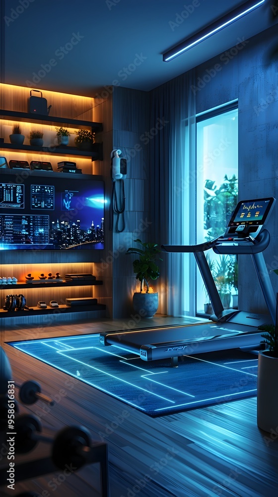 Cutting edge Smart Home Gym with Integrated Health Sensors and Virtual ...