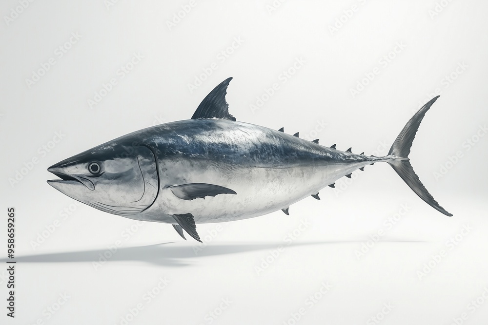 Bluefin Tuna Showcase, tuna fish, realistic tuna, ocean predator, fish ...