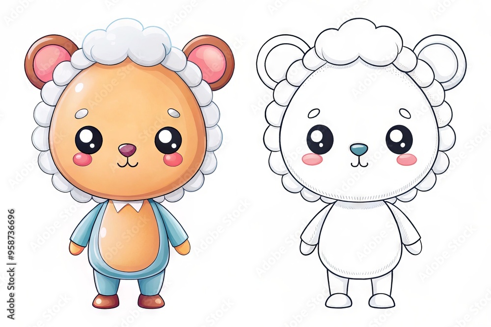 step-by-step drawing tutorial with simple shapes, cute facial features ...