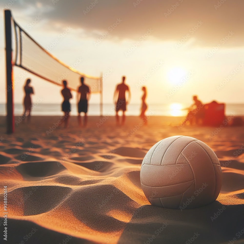 Sunset Beach Volleyball: A Game of Shadows and Sand | MOONLIGHT ...