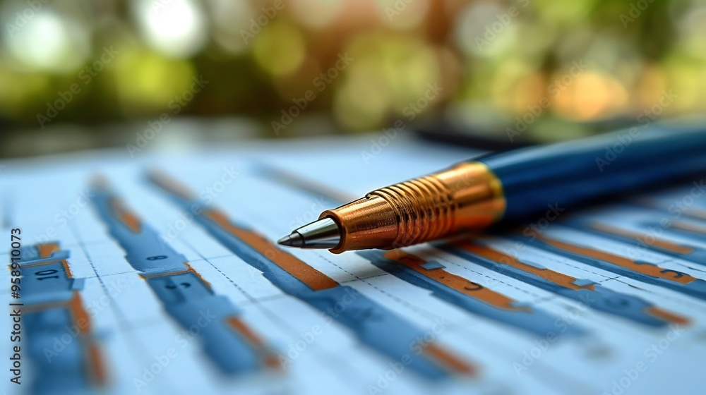 Sophisticated visual of financial analysis showcasing balance sheets ...