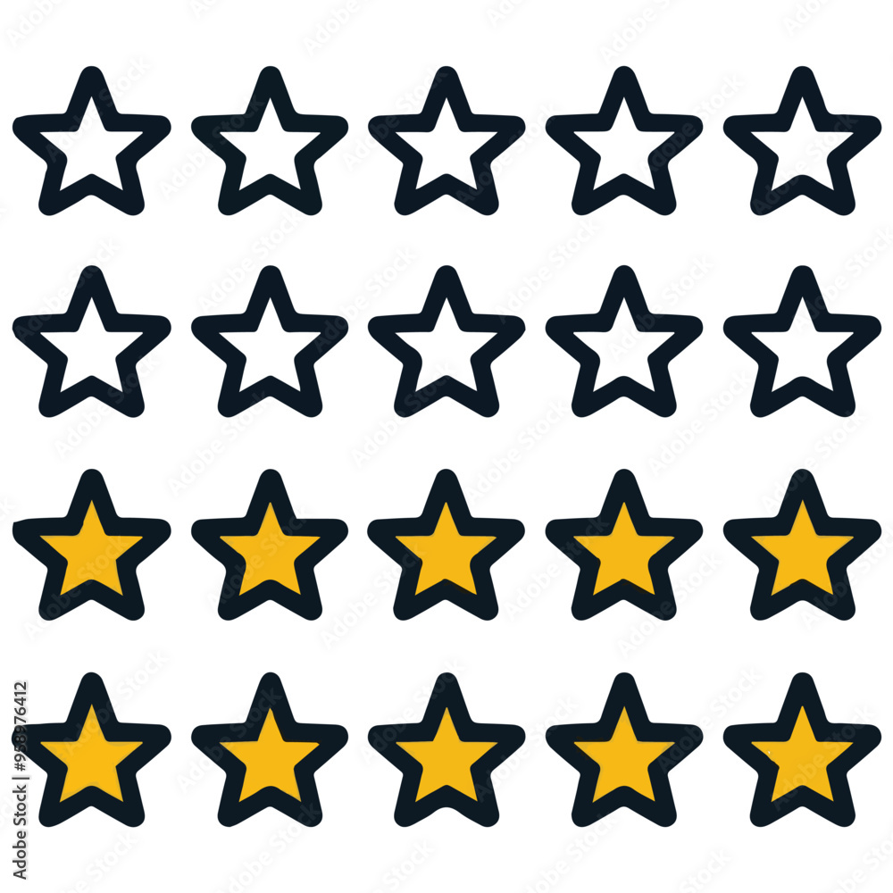 Cycle Yellow stars pattern and texture for background, clipping path ...