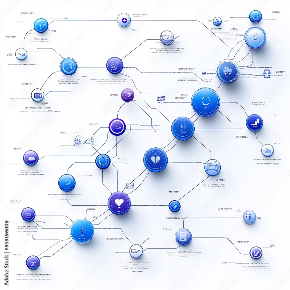 Medical Workflow Diagrams Vector illustrations of medical workflows ...