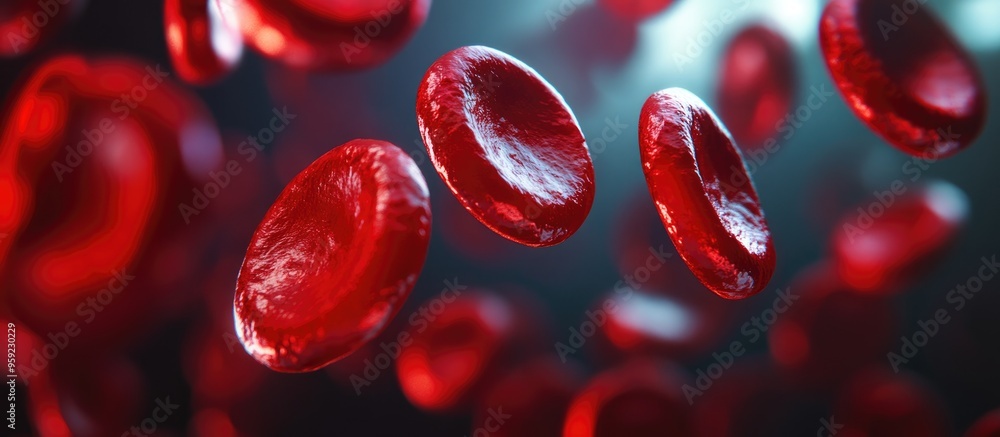 Illustration Stock Artificial or synthetic blood cells serve as ...