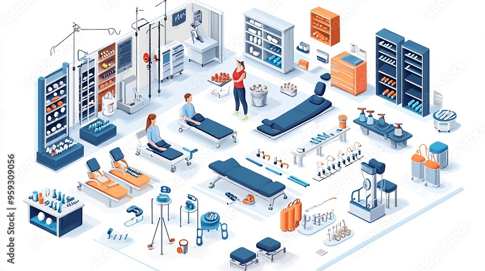 Rehabilitation Services Vector graphics showing rehabilitation services ...