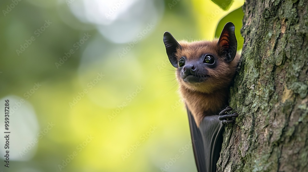 Peterss epauletted fruit bat Epomophorus crypturus species of megabat ...