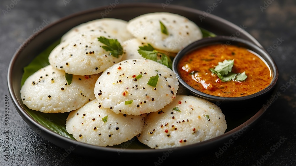 Ragi Idly finger millet Idli Sambar coconut chutney healthy home made ...