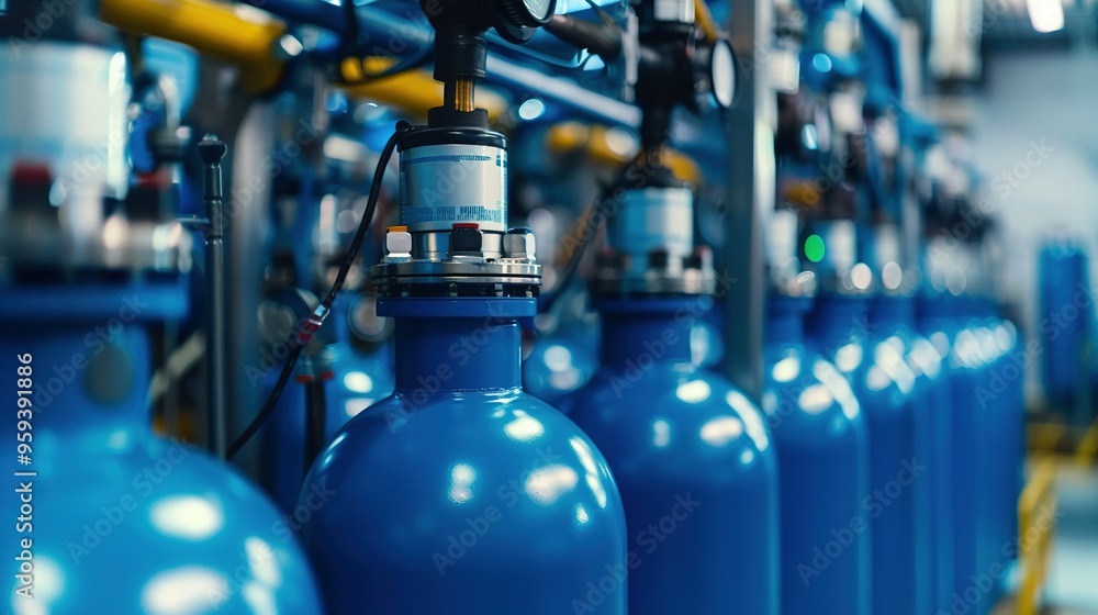 Factory Setting: Oxygen Cylinder with Compressed Gas – Blue Oxygen ...