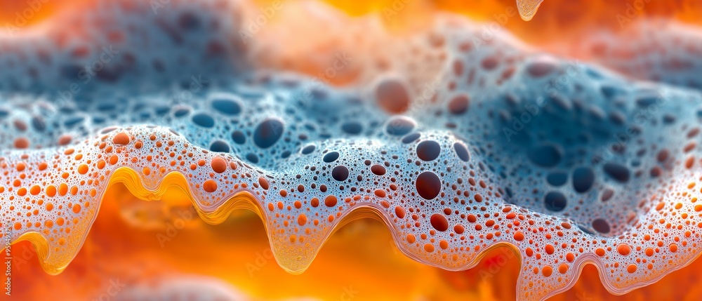 Macroscopic Structure Of The Material. Illustration On The Topic Of ...