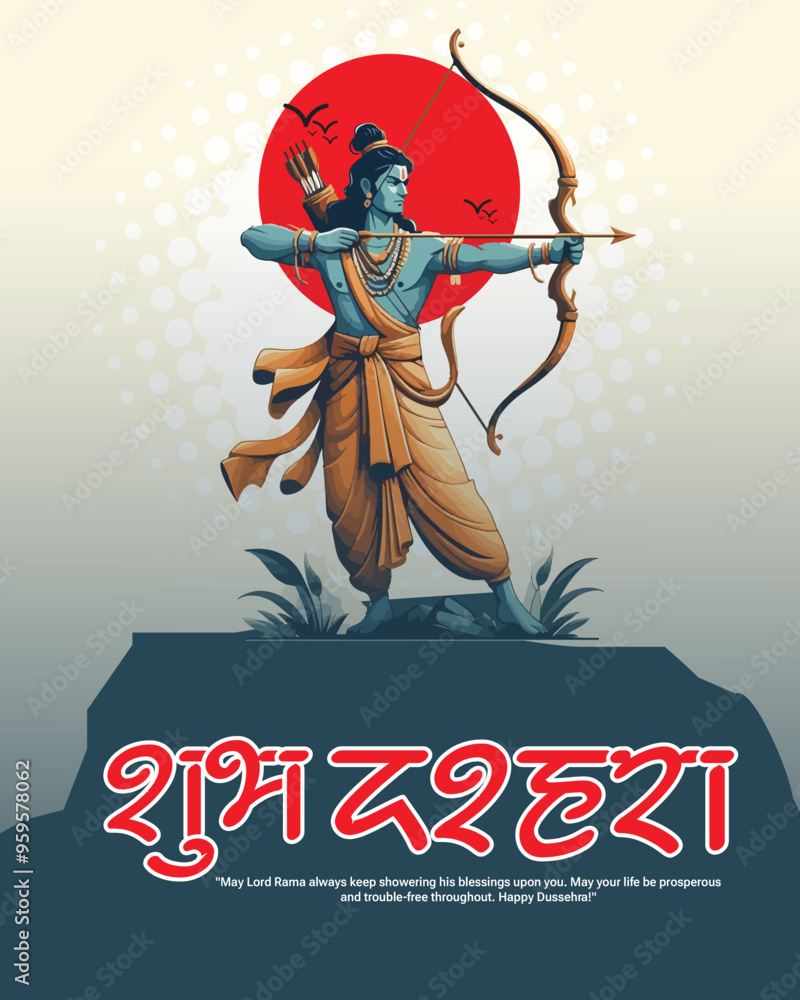 Happy Dussehra and Subh Vijayadashami with ravan dahan social media ...